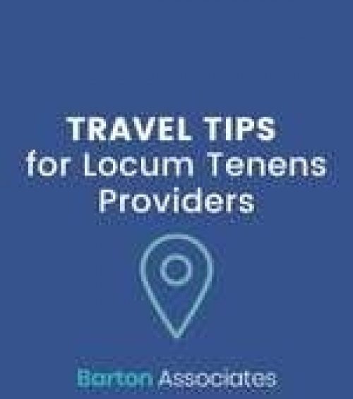 Travel Tips for Locum Tenens Providers [INFOGRAPHIC]
